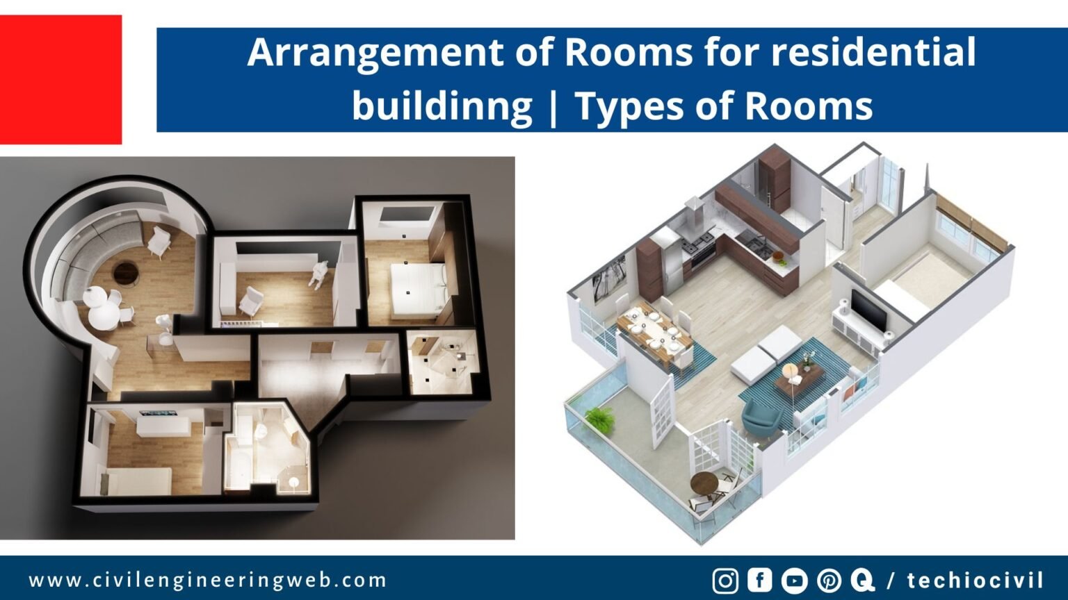 Types Of Rooms In Residential Building | Room Placement