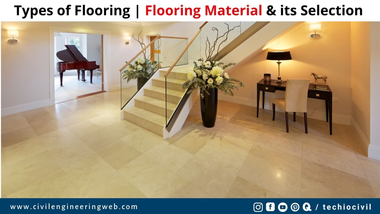 Types Of Flooring In Construction | Flooring Material & Its Selection