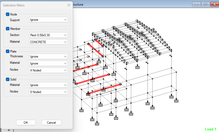Select Tool Bar | Staad Pro Tutorial Part - 6