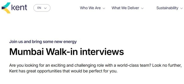 Kent Walk-In Interview 2025 For Civil & Structural Engineers