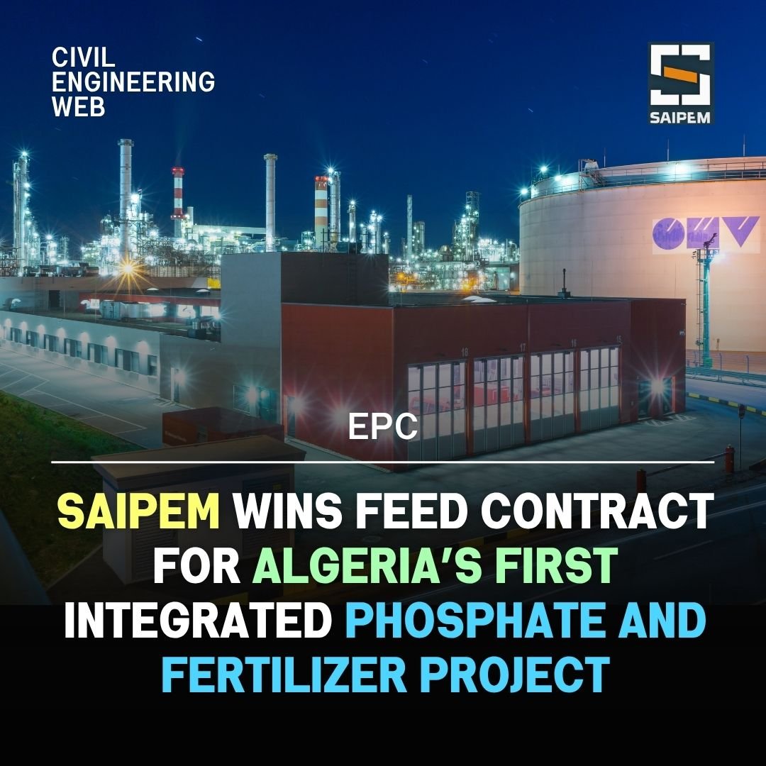 Saipem Wins FEED Contract For Phosphate And Fertilizer Project