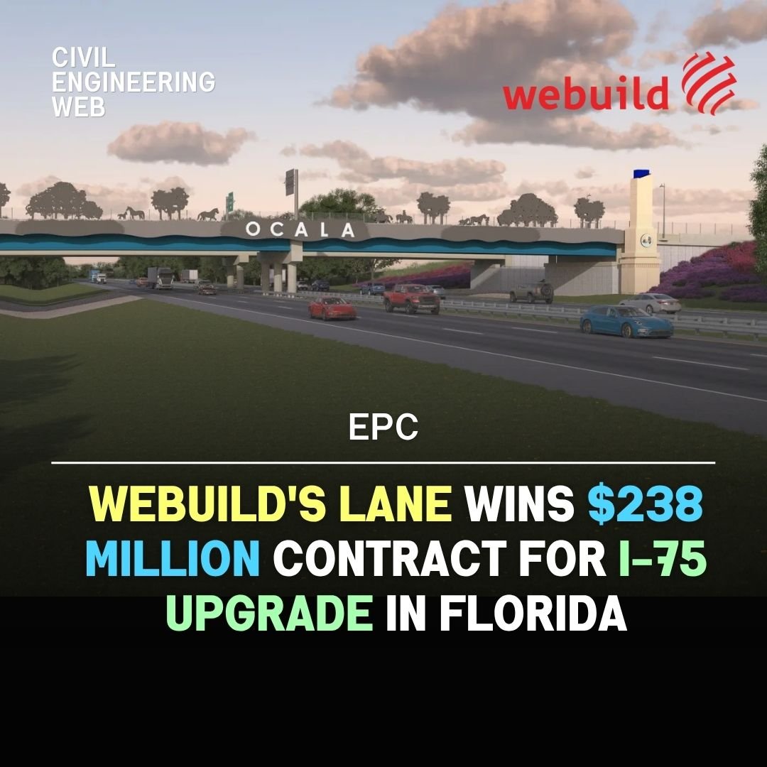 Webuild's Lane Wins $238 Million Contract For I-75 Upgrade In Florida